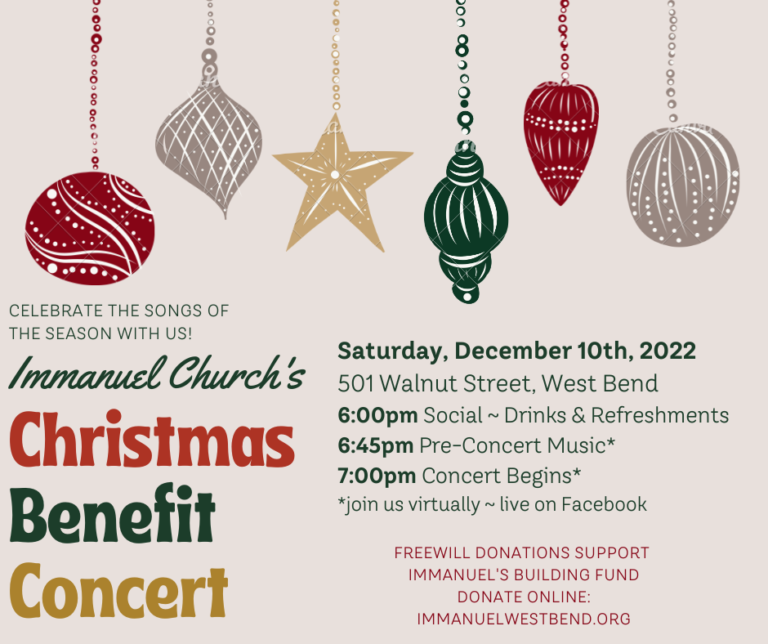 Christmas Benefit Concert – Immanuel UCC